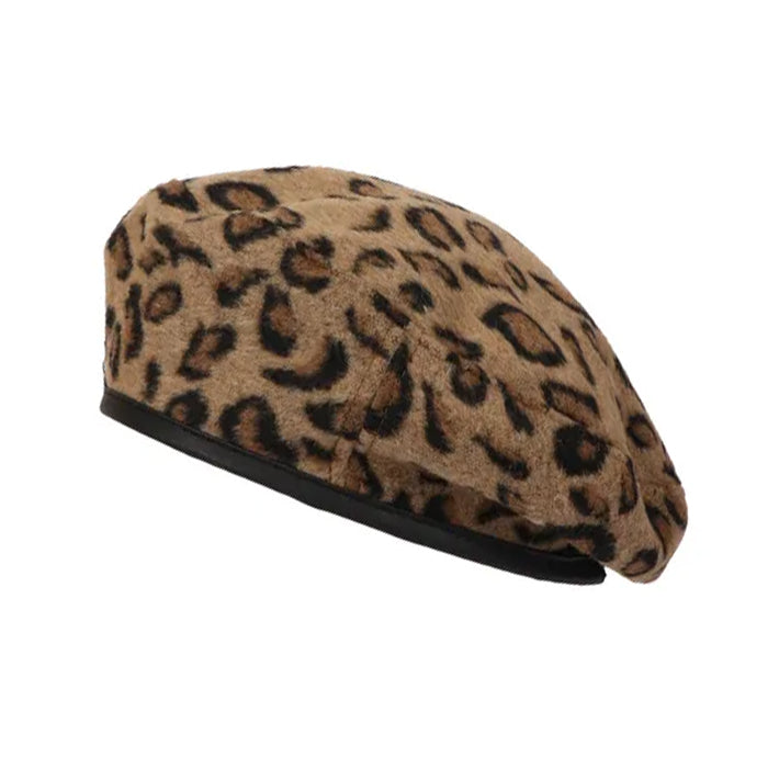 Leopard Beret Hat – OBEEY