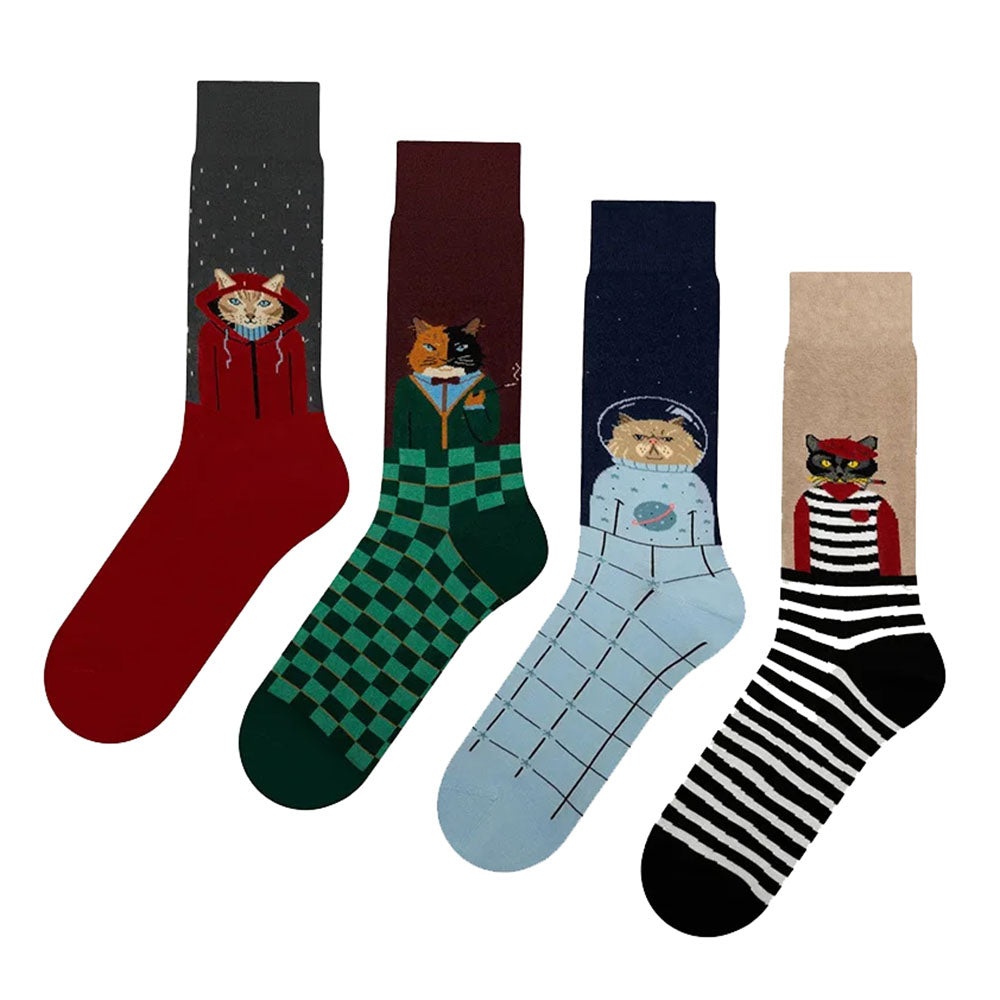 Preppy Cat Aesthetic Socks – OBEEY