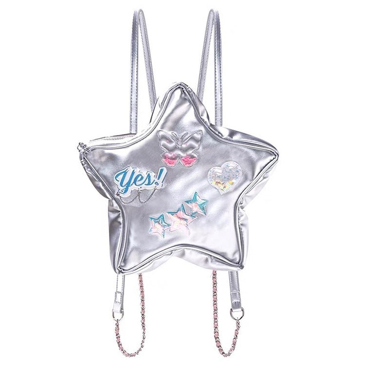 Y2K Aesthetic Star-Shaped Backpack – OBEEY