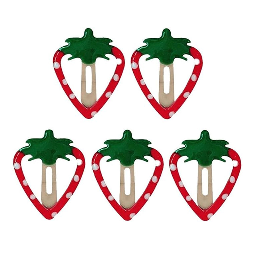 Y2K Strawberry Hair Clips Set – OBEEY